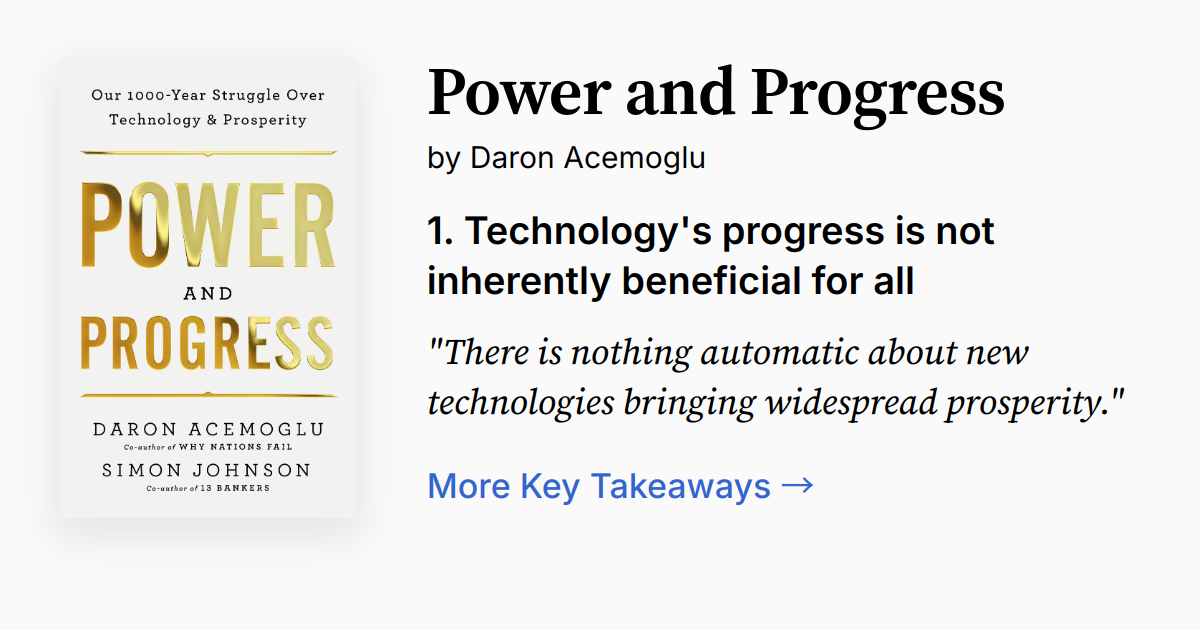 Power and Progress | Summary, Audio, Quotes, FAQ