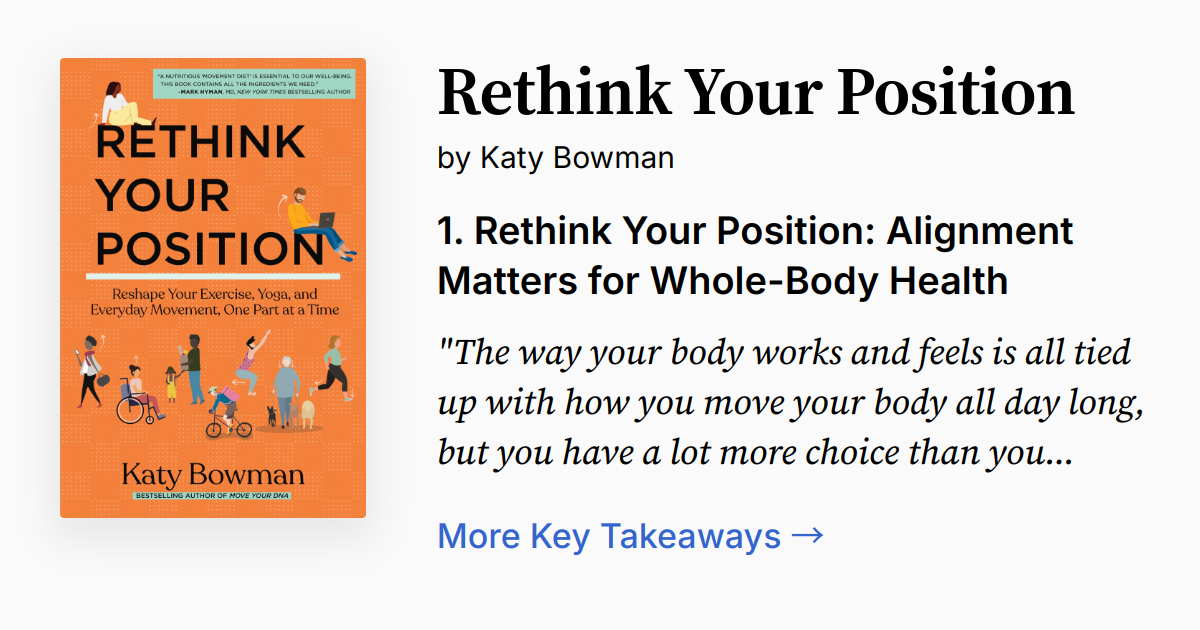 Rethink Your Position | Summary, Audio, Quotes, FAQ