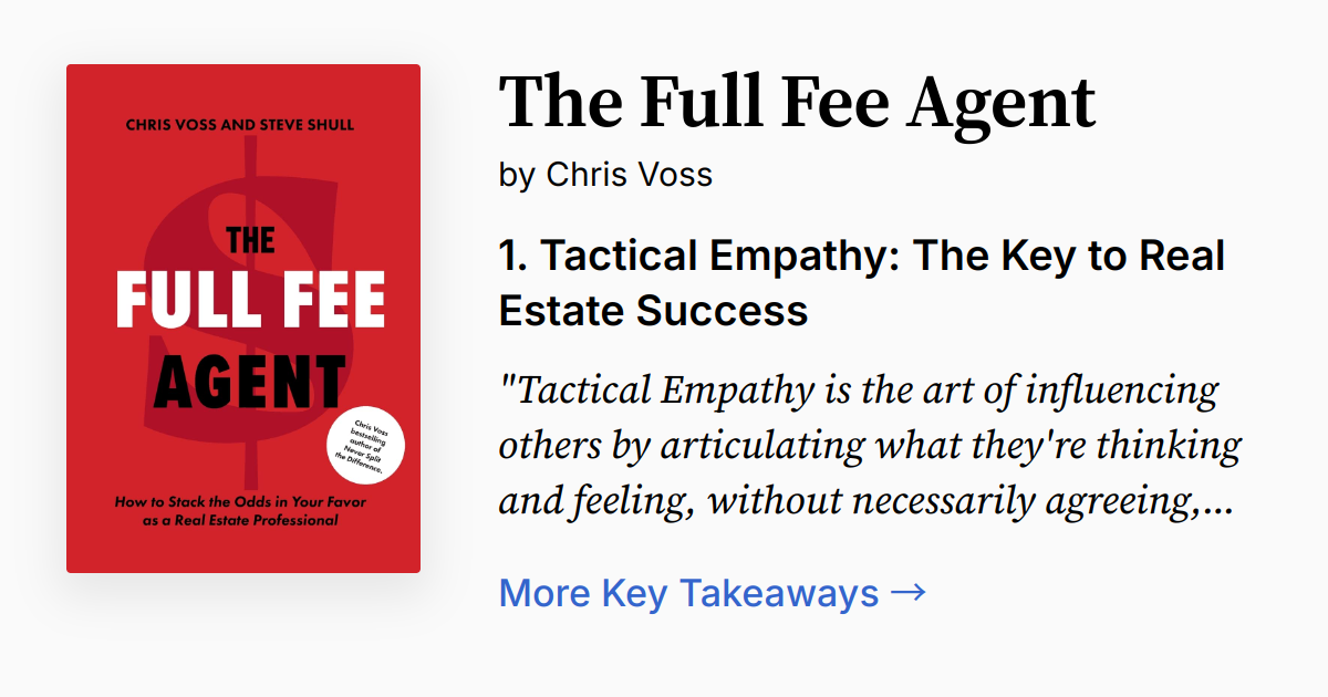 The Full Fee Agent | Summary, Quotes, FAQ, Audio