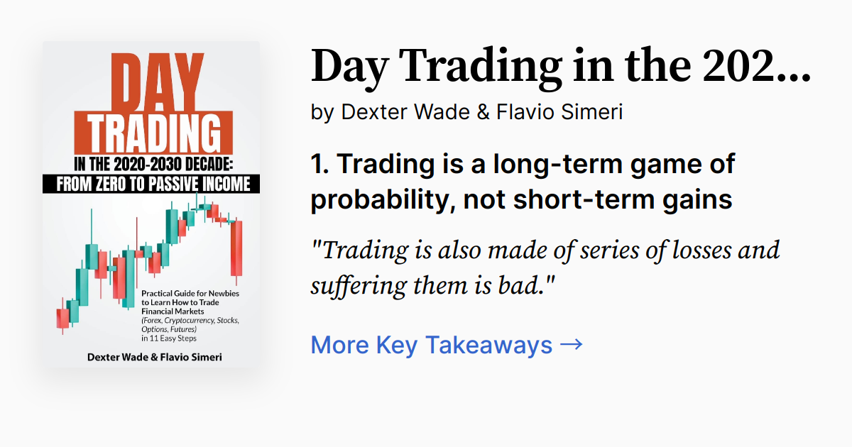 Day Trading in the 2020-2030 Decade | Summary, Audio, Quotes
