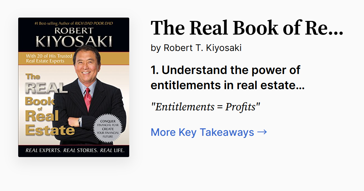 The Real Book of Real Estate | Summary, Audio, Quotes, FAQ
