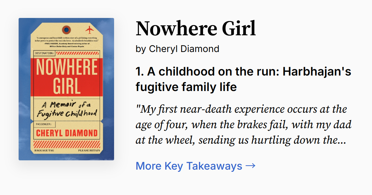 Nowhere Girl by Cheryl Diamond | Summary, Audio, Quotes, FAQ