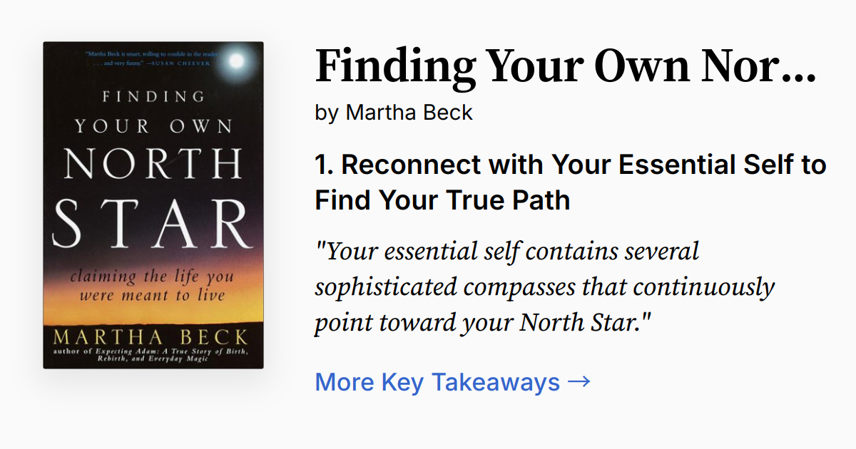 Finding Your Own North Star | Summary, Audio, Quotes, FAQ