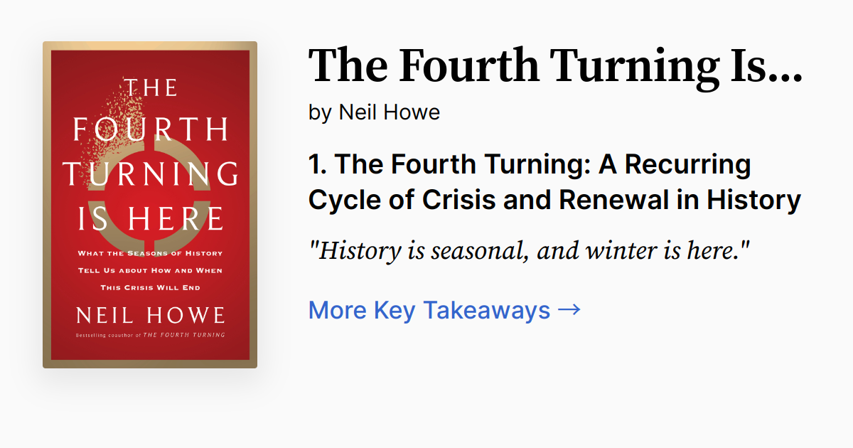 The Fourth Turning Is Here | Summary, Quotes, FAQ, Audio