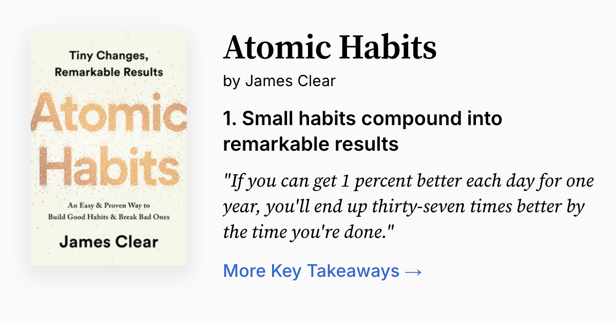 Atomic Habits by James Clear | Summary, Quotes, FAQ, Audio