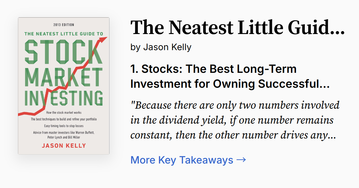The Neatest Little Guide to Stock Market Investing | Summary, Audio ...