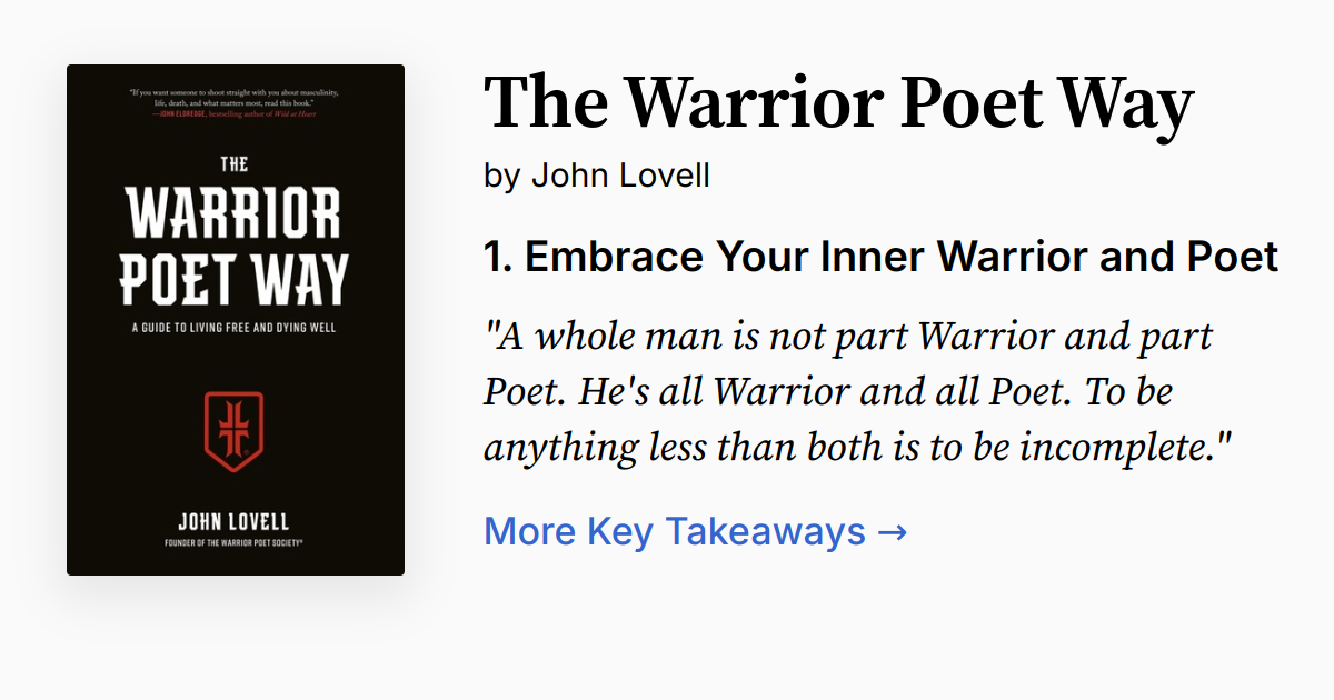 The Warrior Poet Way | Summary, Audio, Quotes, FAQ