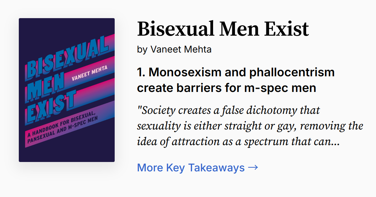 Bisexual Men Exist | Summary, Audio, Quotes