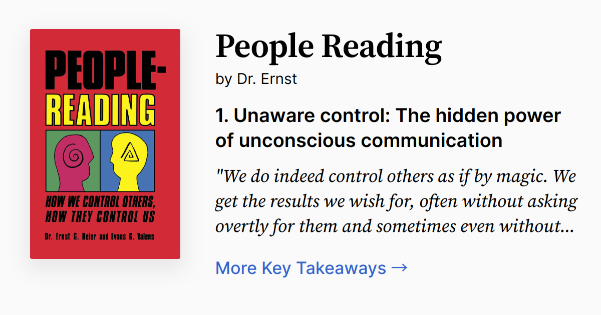 People-Reading by Ernest G. Beier | Summary, Audio, Quotes