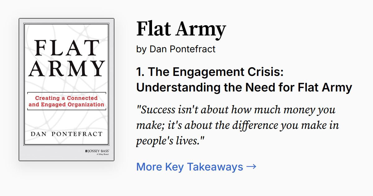 Flat Army by Dan Pontefract | Summary, Audio, Quotes