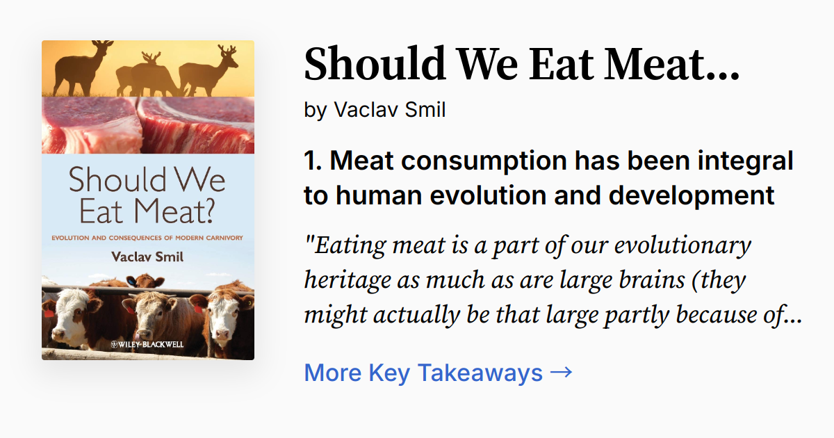 Should We Eat Meat? | Summary, Audio, Quotes, FAQ
