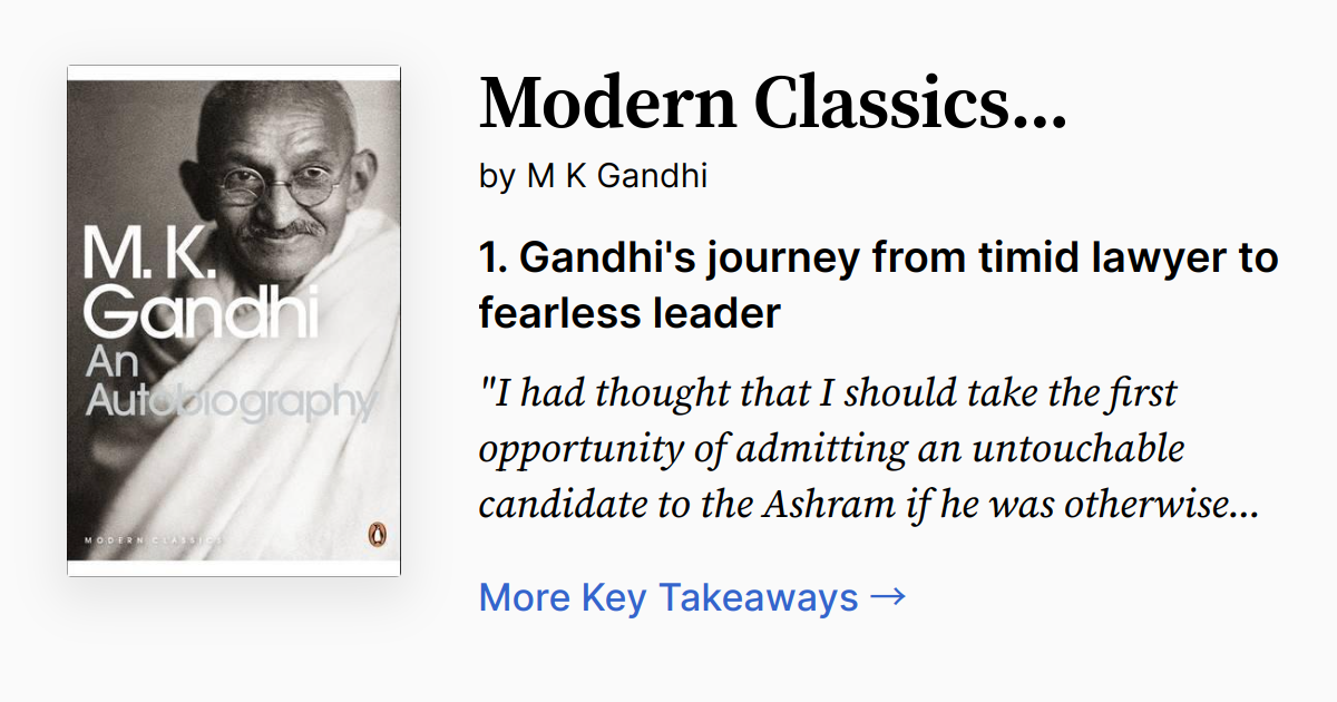 Gandhi by Mahatma Gandhi | Summary, Quotes, FAQ, Audio