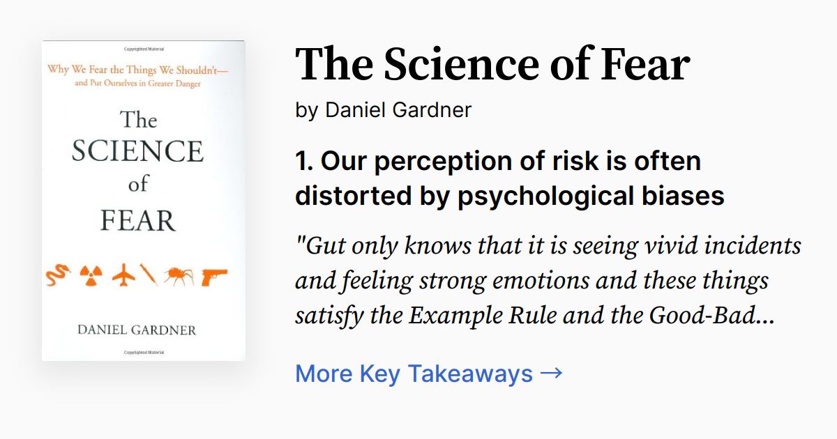 The Science of Fear | Summary, Quotes, FAQ, Audio