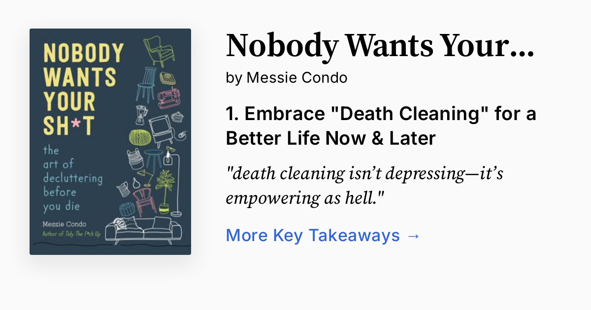 Nobody Wants Your Sh*t | Summary, Audio, Quotes, FAQ