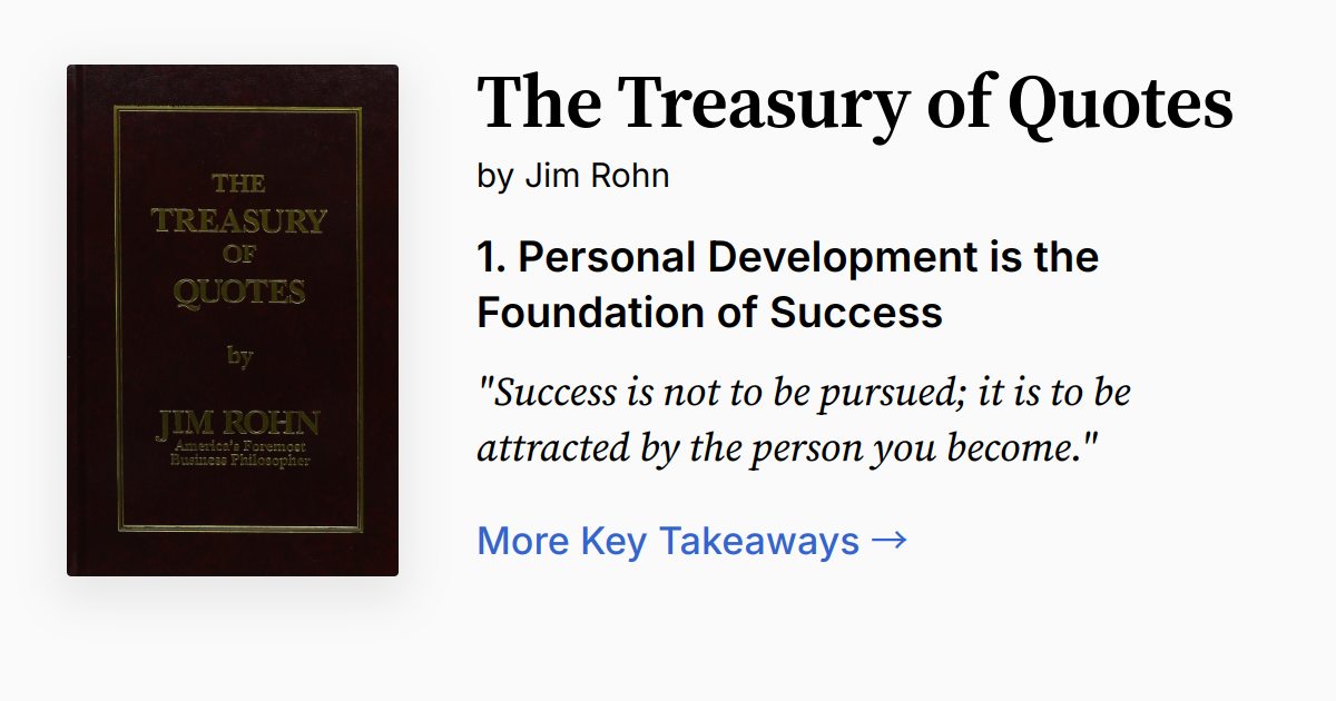 The Treasury of Quotes | Summary, Quotes, Audio