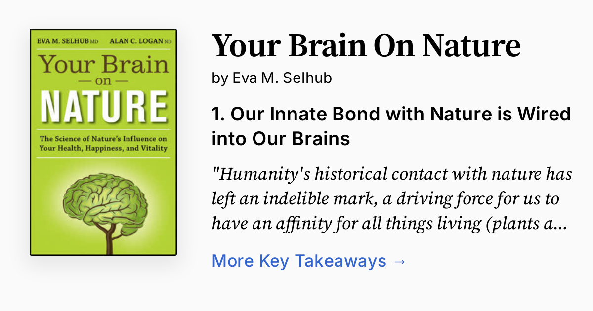 Your Brain On Nature | Summary, Audio, Quotes