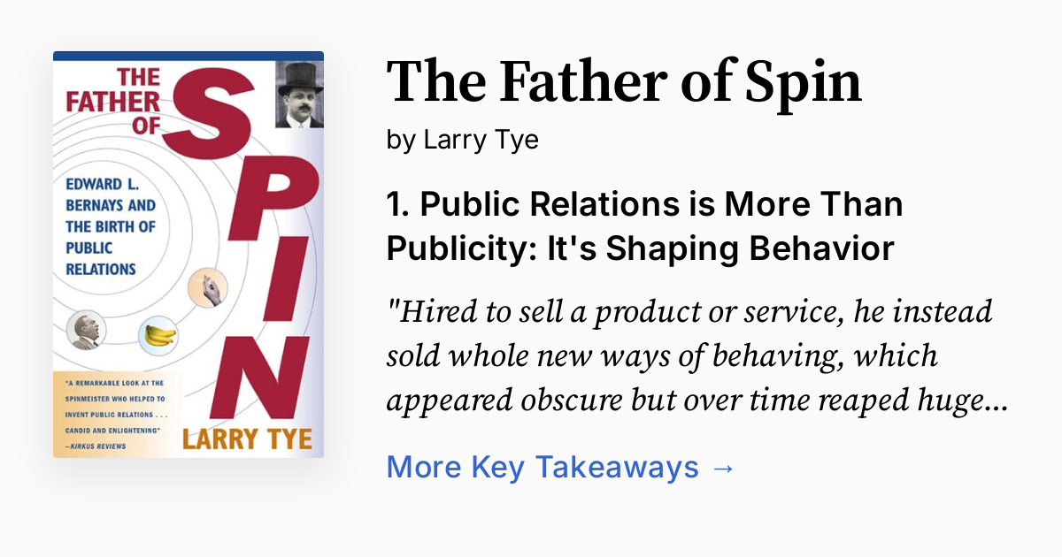 The Father of Spin | Summary, Audio, Quotes, FAQ