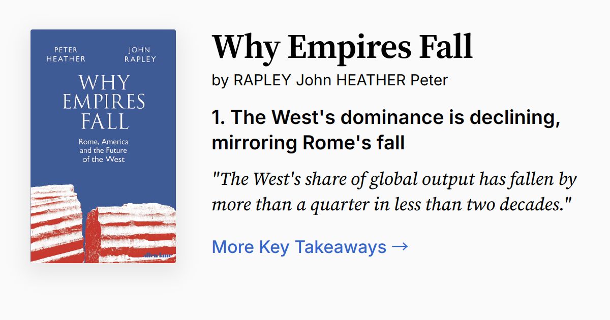Why Empires Fall | Summary, Audio, Quotes, FAQ