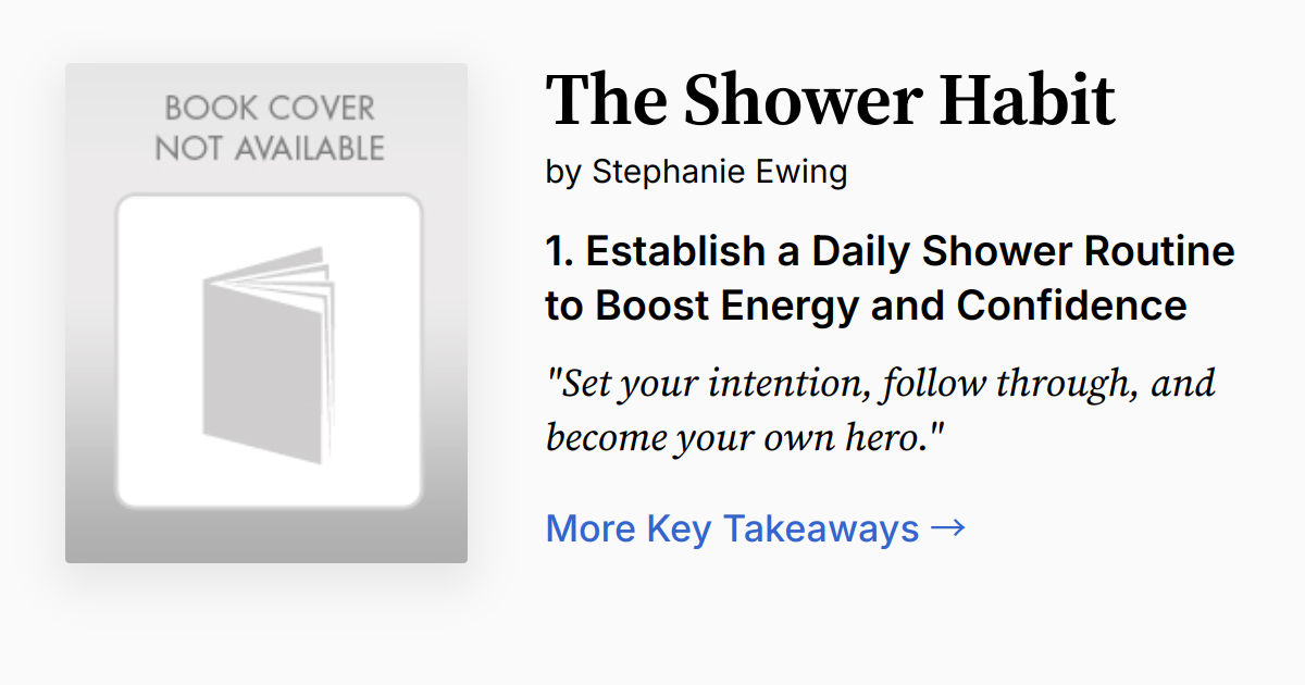The Shower Habit | Summary, Audio, Quotes
