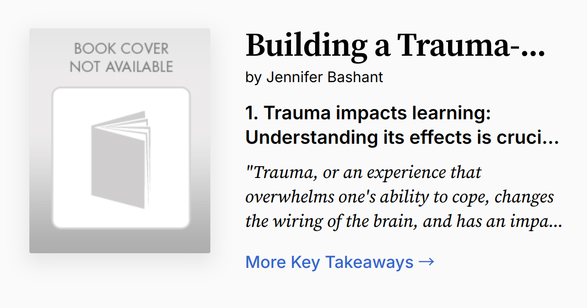 Building a Trauma-Informed, Compassionate Classroom | Summary, Audio ...