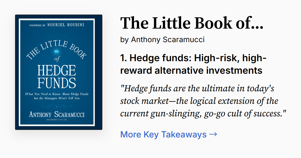 The Little Book of Hedge Funds | Summary, Audio, Quotes, FAQ