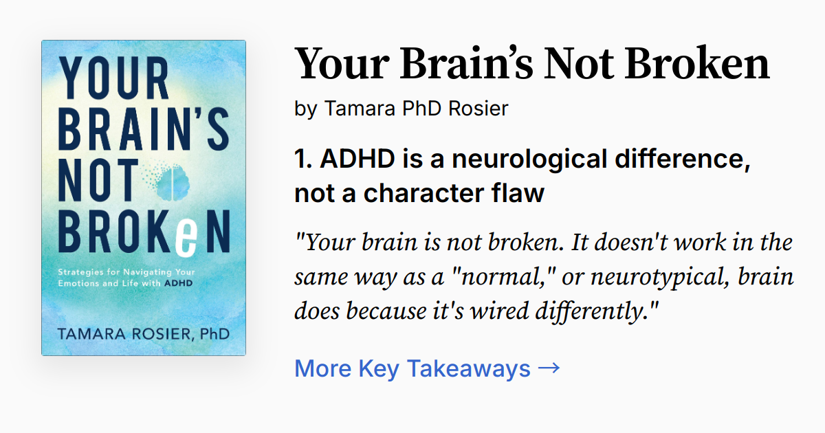 Your Brain's Not Broken | Summary, Audio, Quotes, FAQ