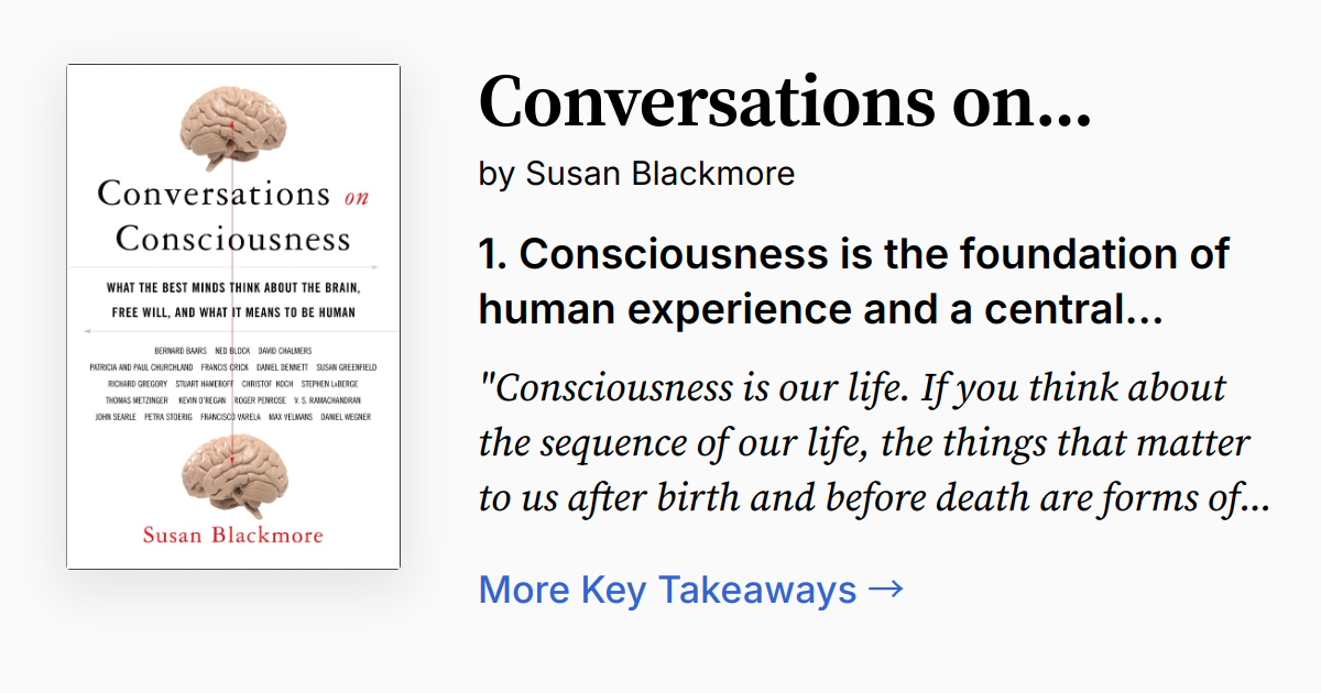 Conversations on Consciousness | Summary, Audio, Quotes, FAQ
