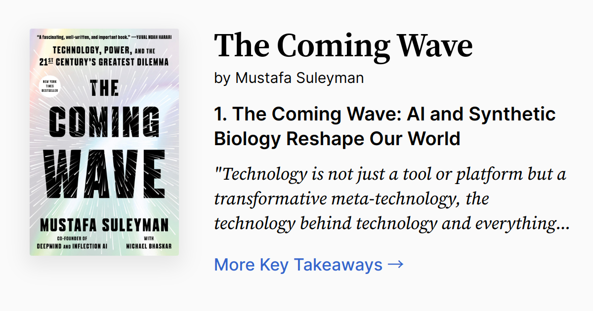 The Coming Wave | Riassunto, Audio, Quotes, FAQ