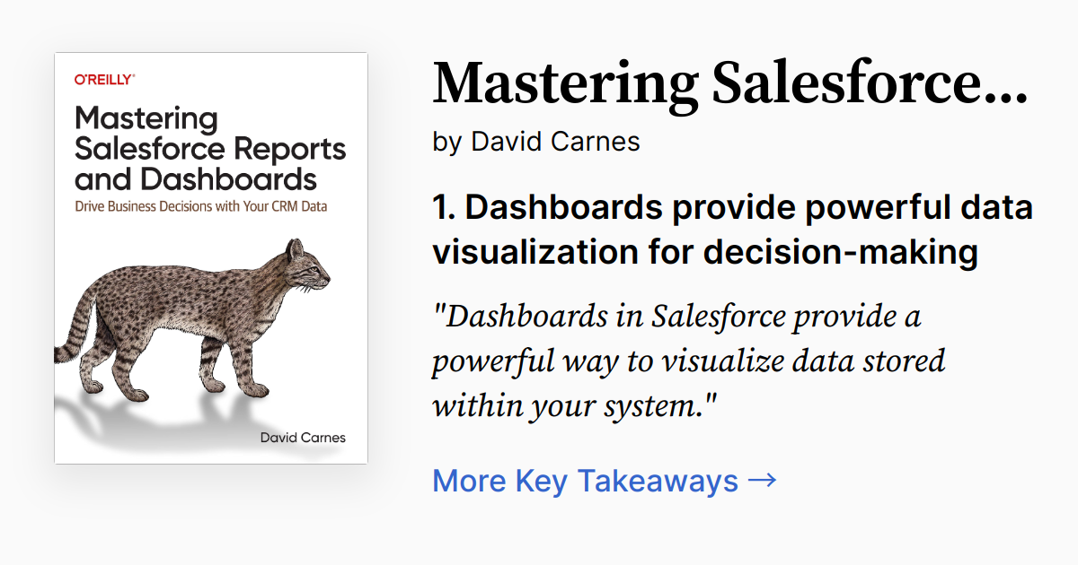 Mastering Salesforce Reports and Dashboards | Summary, Audio, Quotes