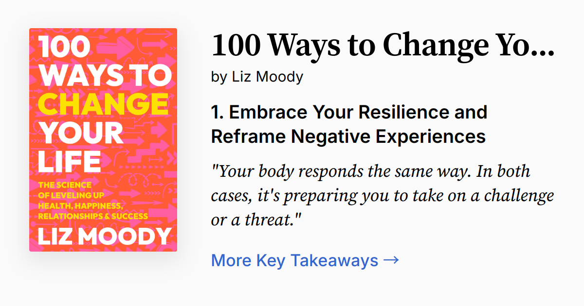 100 Ways to Change Your Life | Summary, Audio, Quotes, FAQ