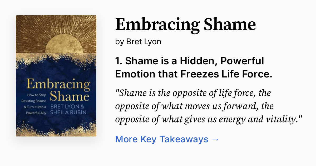 Embracing Shame Summary Quotes Audio