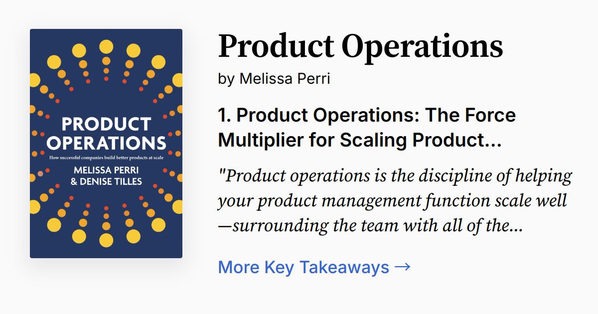 Product Operations | Summary, Audio, Quotes, FAQ