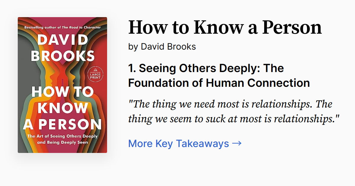 How to Know a Person | Summary, Audio, Quotes, FAQ