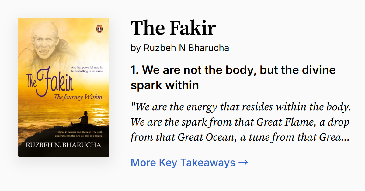 The Fakir by Ruzbeh Nari Bharucha | Summary, Audio, Quotes