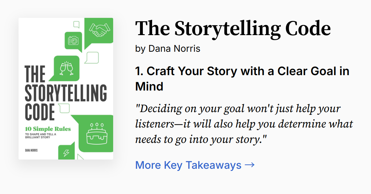 The Storytelling Code | Summary, Audio, Quotes, FAQ