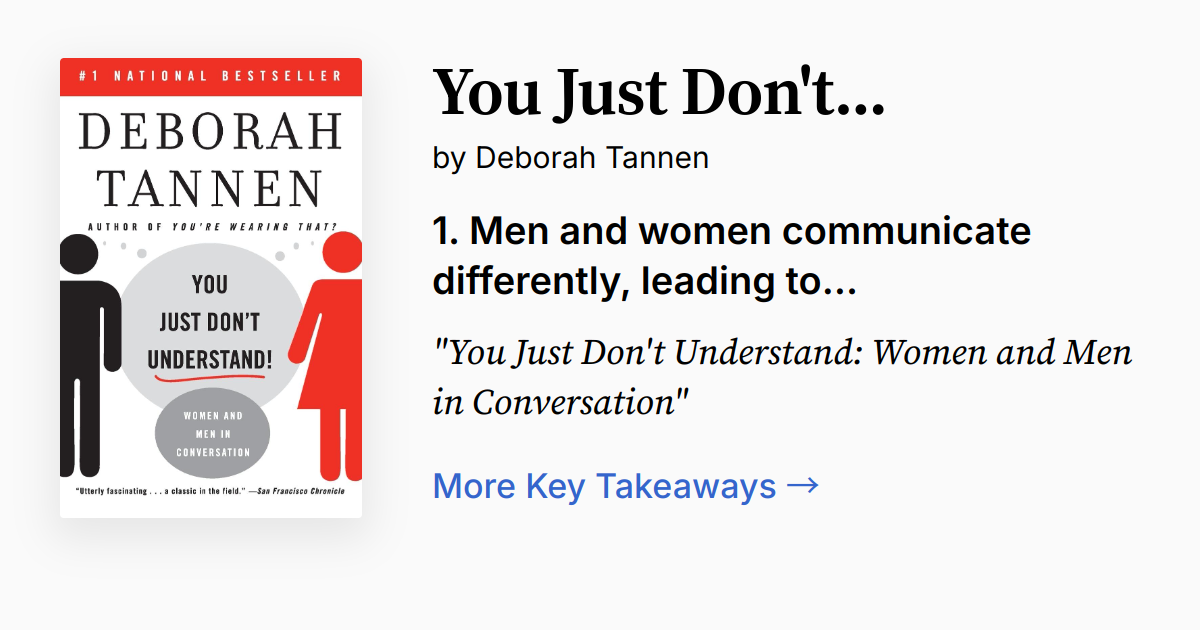You Just Don't Understand | Summary, Audio, Quotes, FAQ