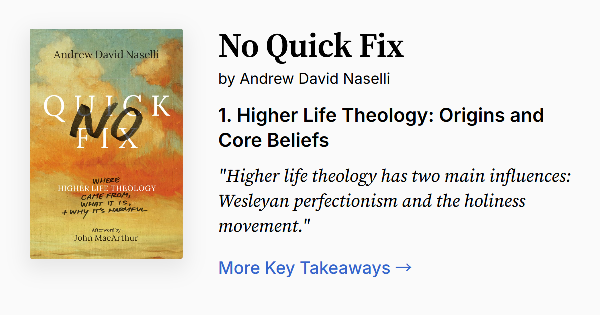 No Quick Fix by Andrew David Naselli | Summary, Audio, Quotes, FAQ