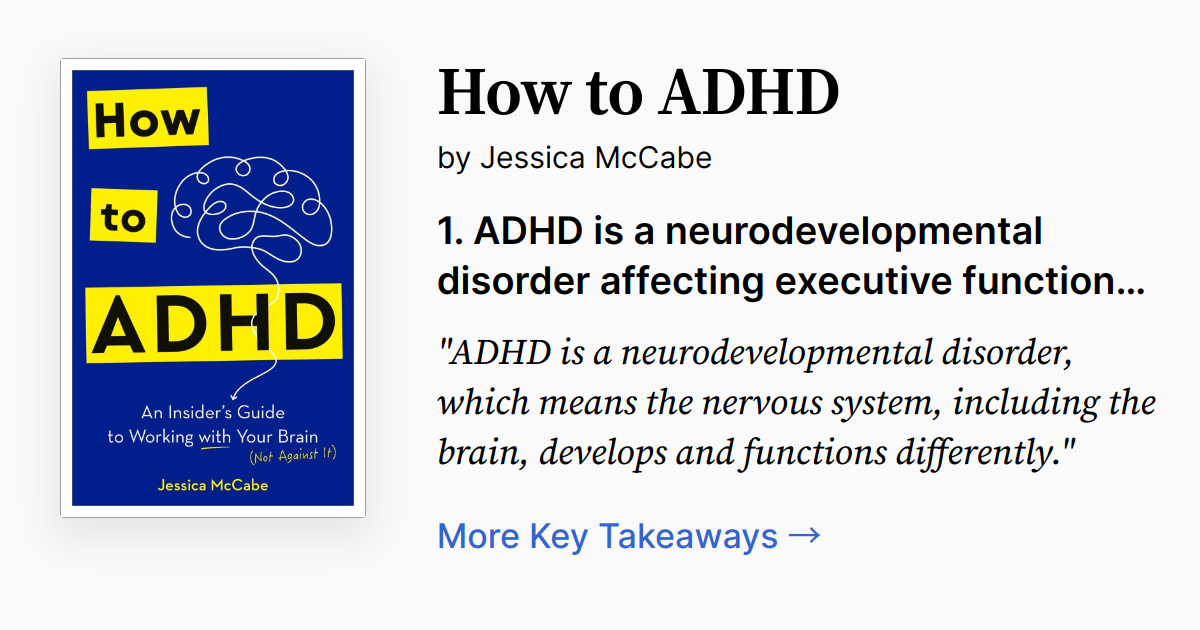 How to ADHD by Jessica McCabe | Summary, Quotes, FAQ, Audio
