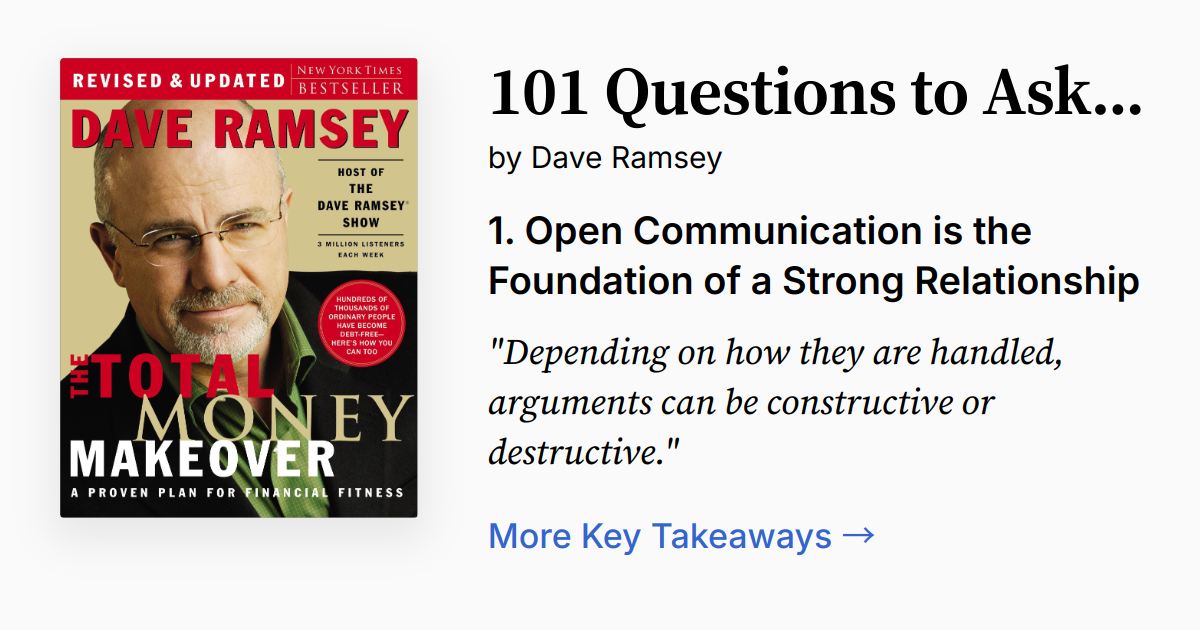 The Total Money Makeover | Summary, Audio, Quotes, FAQ