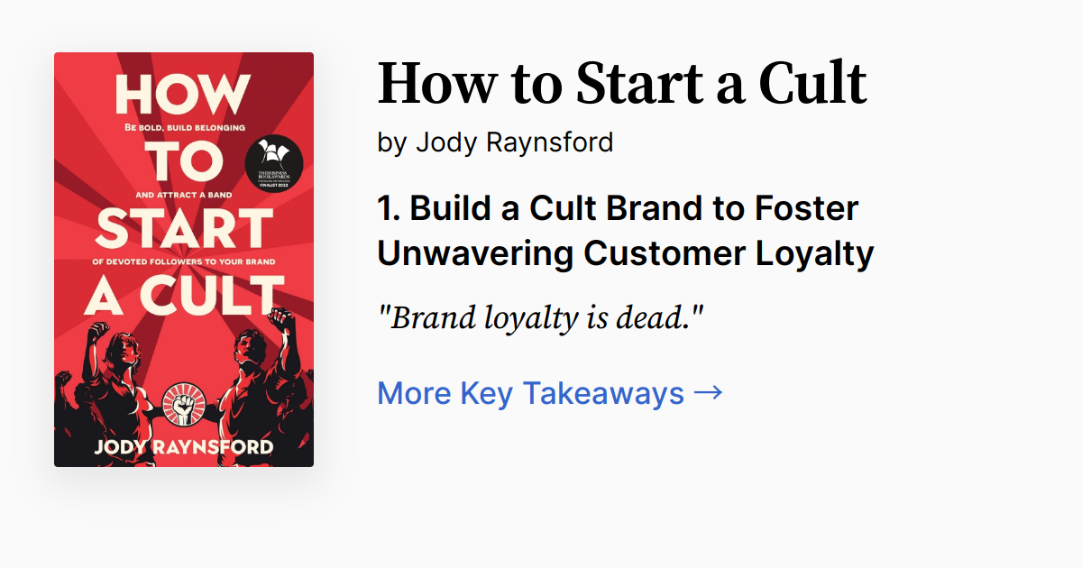 How To Start A Cult | Summary, Audio, Quotes, FAQ