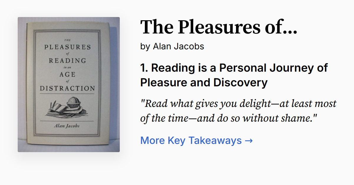 The Pleasures of Reading in an Age of Distraction | Summary, Audio ...