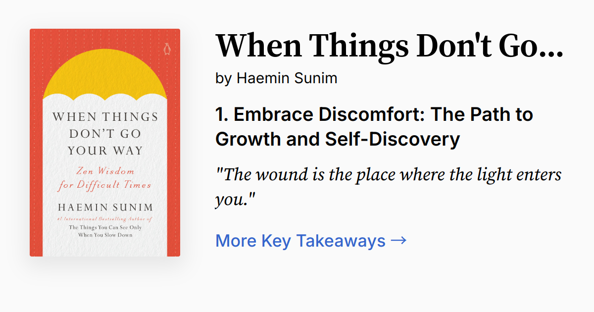When Things Don't Go Your Way | Summary, Audio, Quotes, FAQ