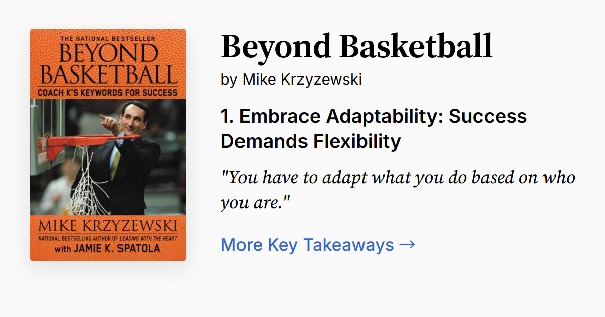 Beyond Basketball | Summary, Audio, Quotes, FAQ