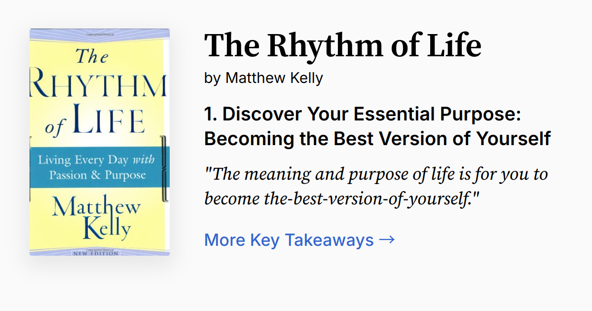 The Rhythm of Life | Summary, Audio, Quotes, FAQ