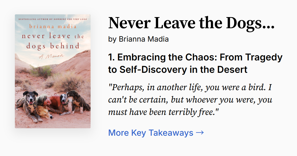 Never Leave the Dogs Behind | Summary, Audio, Quotes, FAQ