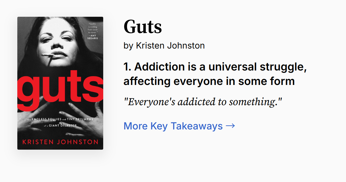 Guts by Kristen Johnston | Summary, Audio, Quotes, FAQ