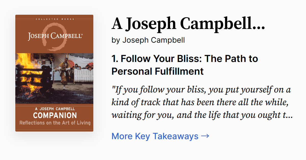 A Joseph Campbell Companion | Summary, Audio, Quotes, FAQ