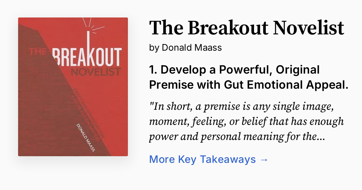The Breakout Novelist | Summary, Audio, Quotes