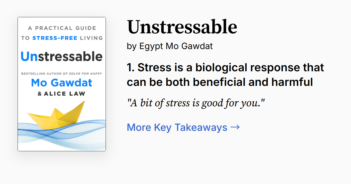 Unstressable by Alice Law | Summary, Quotes, FAQ, Audio