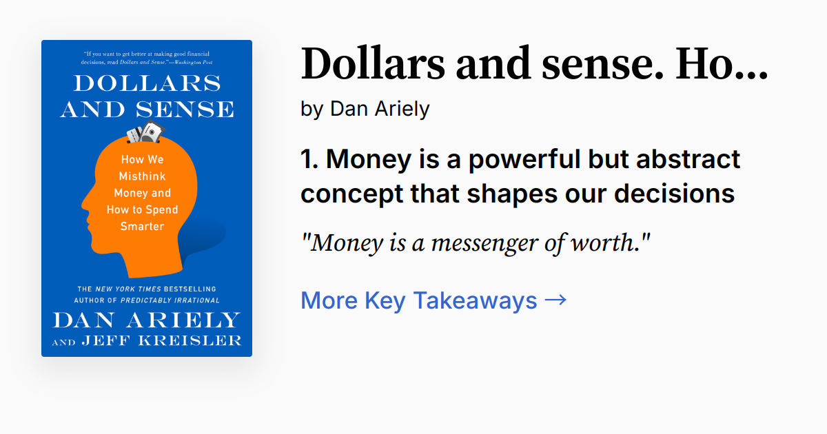 Dollars and Sense | Summary, Audio, Quotes, FAQ